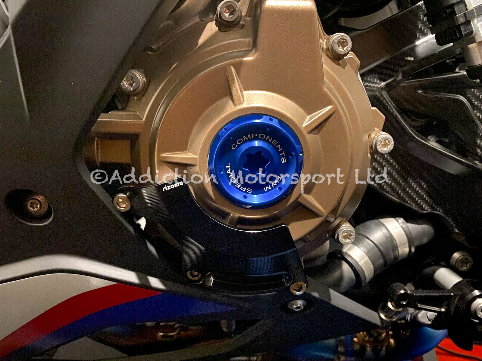 1x TWM CNC Aluminium Timing Inspection Plug Cap Blue for BMW S1000R ...