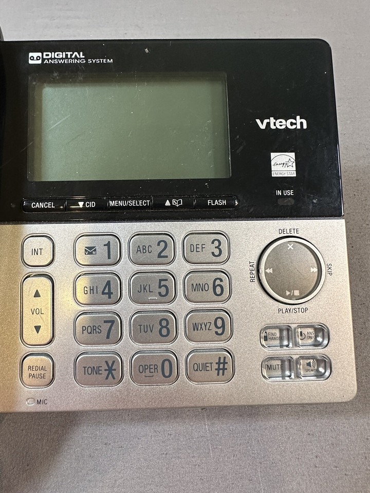 Vtech CS6949 DECT 6.0 Single Line Corded Phone Answering System ...