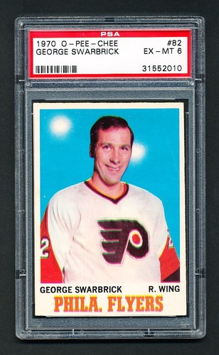 1970 OPC HOCKEY 82 GEORGE SWARBRICK PSA 6 EX-MINT FLYERS | eBay