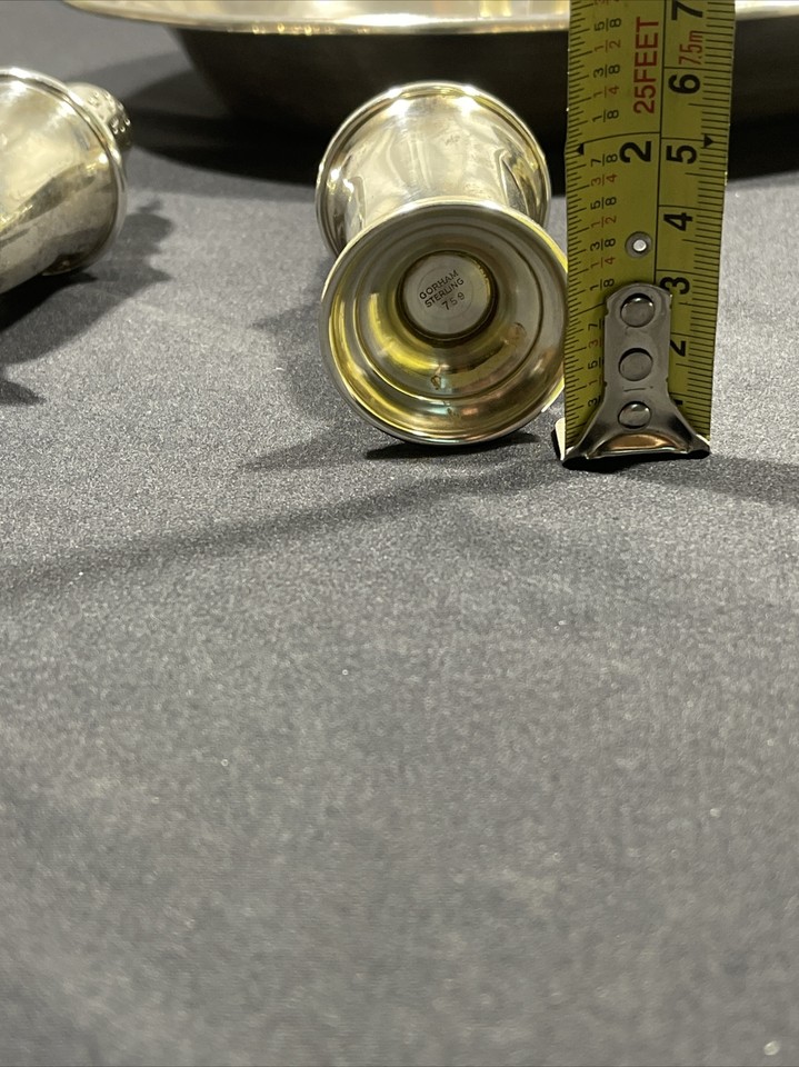 Gorham Vintage Sterling Silver759 Gadroon Pattern Salt & Pepper Shakers ...