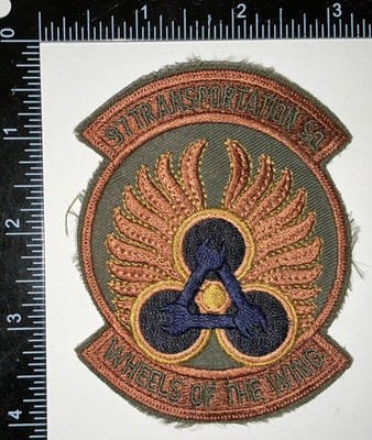 Cold War USAF US Air Force 97th Transportation Squadron SUBDUED Patch ...
