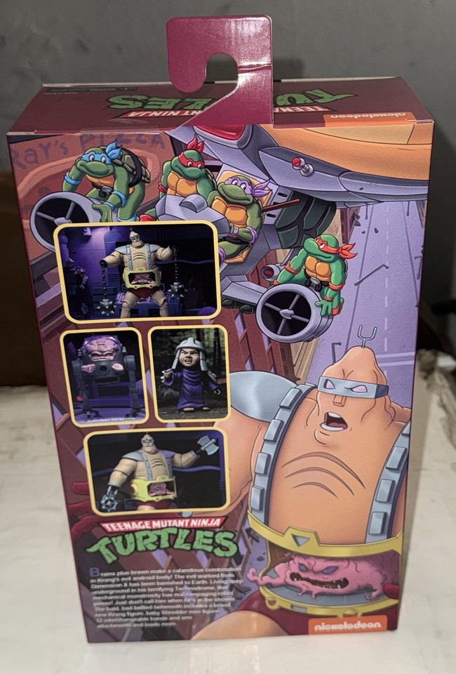 Teenage Mutant Ninja Turtles NECA Wrath Of Krang Shredder Action Figure ...