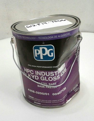 PPG HPC Industrial Alkyd Gloss Enamel 4308 Pastel Base 4308-0200/01 0. ...
