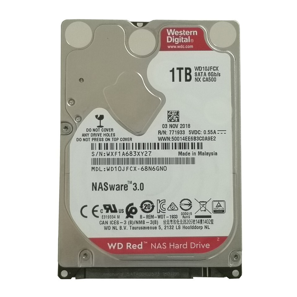 Western Digital 1TB WD10JFCX NAS 5400RPM 16MB SATA 2.5" Laptop HDD Hard ...