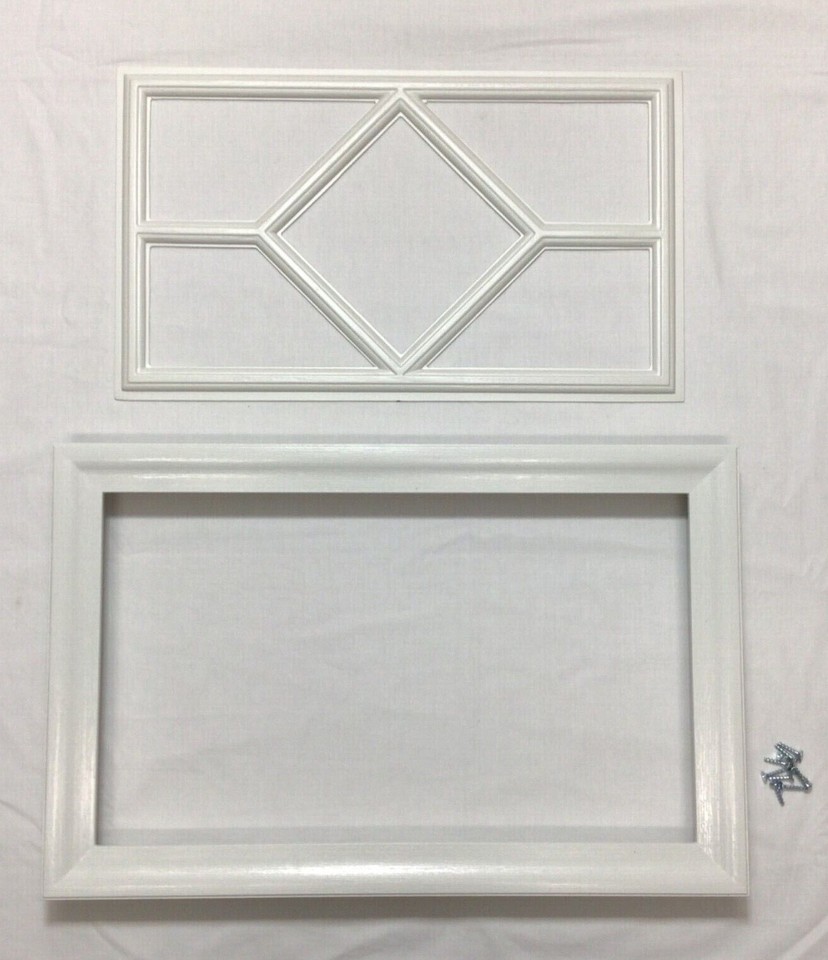 White Amarr Garage Door Window Kit Short Panel Frame Insert Grill Glass ...