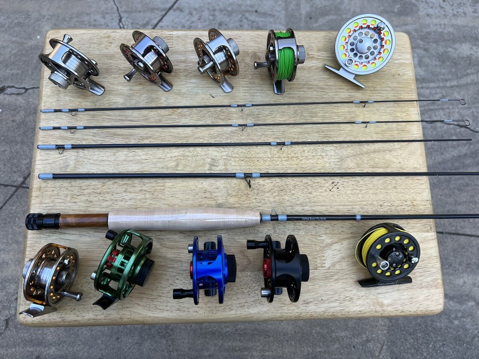 Fly Rod Combo 6 1/2ft 1wt IM8 Carbon Fiber W/fully Loaded Reel & case ...