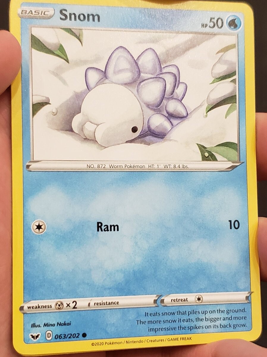Pokémon TCG Snom Sword & Shield Base Set 063/202 Regular Common | eBay
