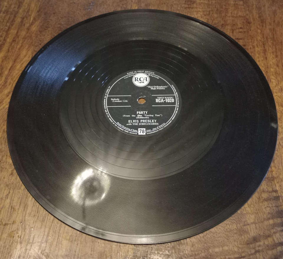 12 x 78RPM Rock N Roll Shellac Gramophone 10" - Elvis, Bill Haley ...