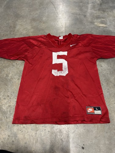 Vtg Nike Alabama Crimson Tide #5 Football Jersey Size Large Team Sports ...