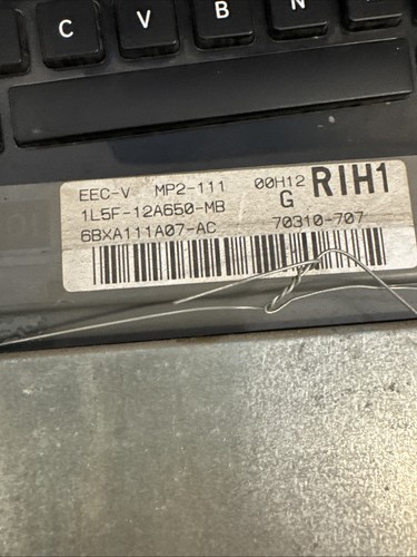 01 RANGER Engine Control Module Computer ECU ECM PCM - 1L5F-12A650-MB ...