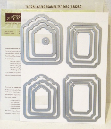 Stampin Up TAGS & LABELS Framelits Dies Scallop tag | eBay