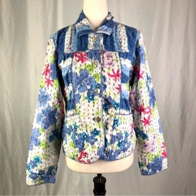 Parsley & Sage reversible quilted jacket coat cotton size Medium | eBay