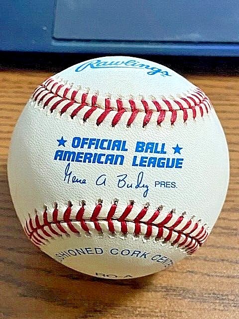 DON LOCK SIGNED AUTOGRAPHED OAL BASEBALL! Phillies, Senators, Red Sox ...