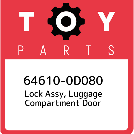 64610-0D080 Toyota Lock assy, luggage compartment door 646100D080, New ...
