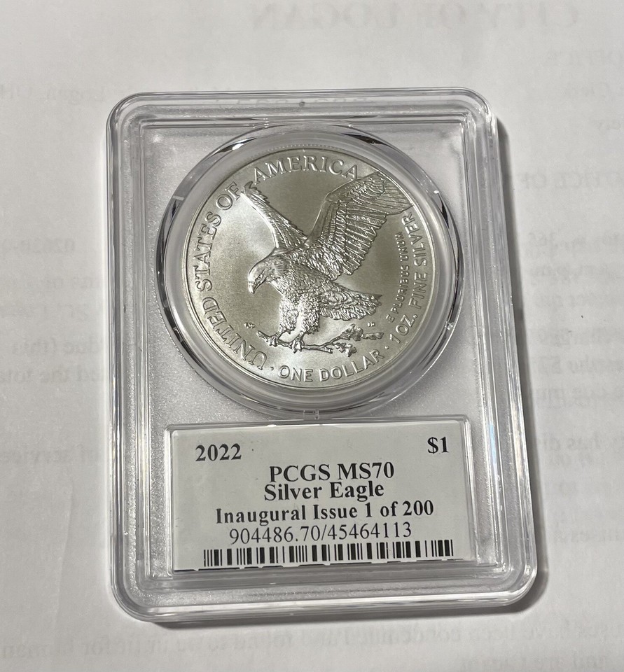 1b-2022 ASE American Silver Eagle 1 Oz. WhatNot PCGS MS70 Limited Edit ...