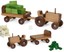 FARM TRACTOR with CART HAY BALES & FEED SACKS - Amish Handmade Farm ...