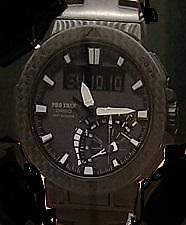 Casio Pro Trek Titanium Angler Line Watch Black PRW-73XT | eBay