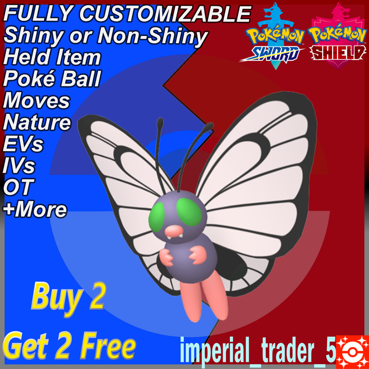 Shiny Butterfree Pokemon Anime