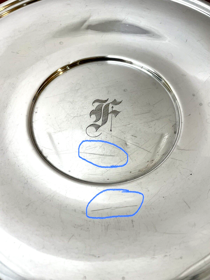 PSCO Preisner Silver Co Sterling Silver Plate 171 Gr. w/Mono 8-3/4 ...