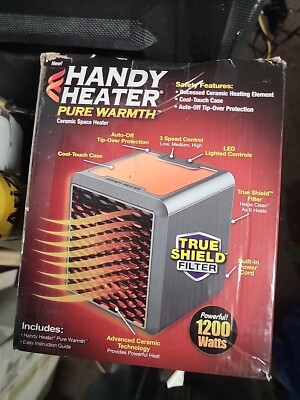 New Ontel Handy Heater Heat Boss 1200 Watt Pure Warmth Ceramic Space ...
