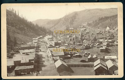 RED CLIFF EAGLE COUNTY COLORADO original CW Erdlen cabinet card photo ...
