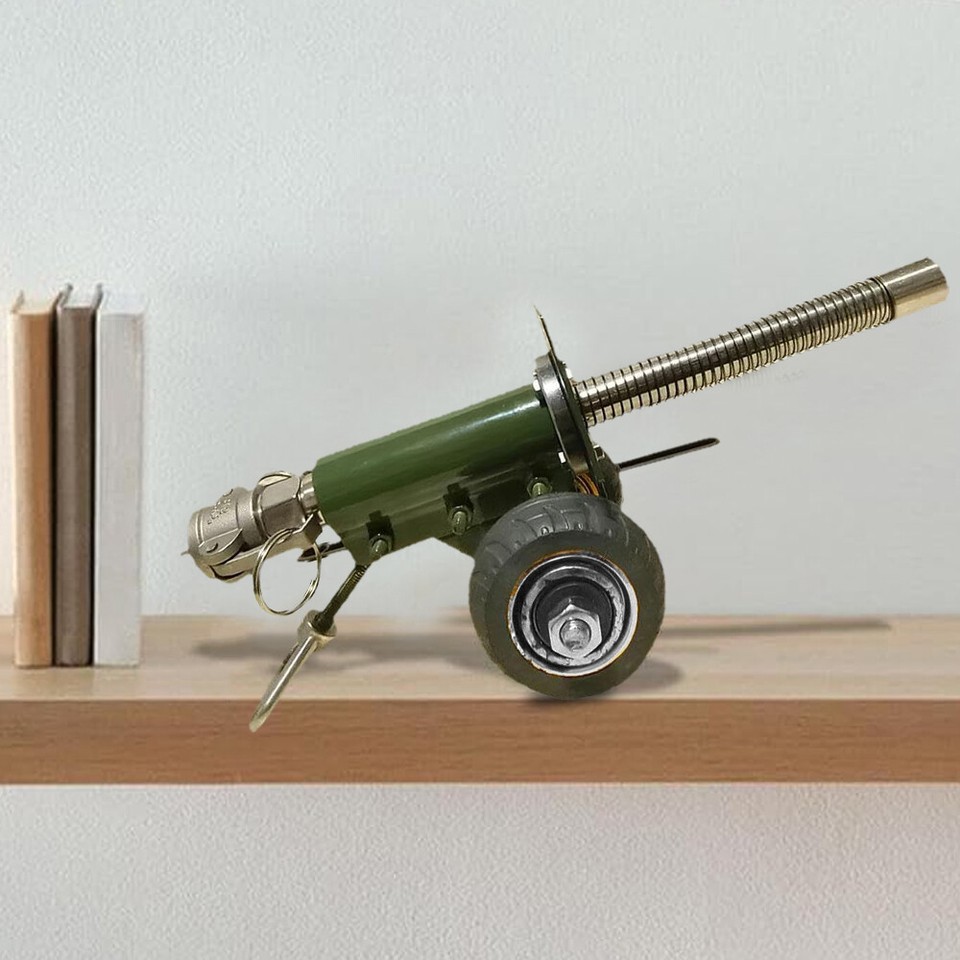 Mini Firecracker Launching Cannon Steel Artillery Heavy Model Military ...