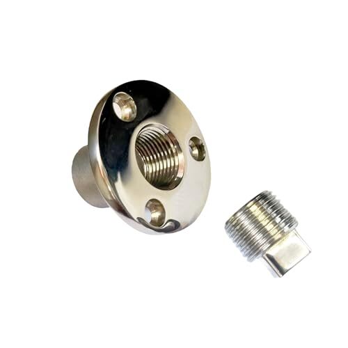 Stainless Steel 316 Boat Garboard Drain Plug Marine Bilge Plug Kit with ...