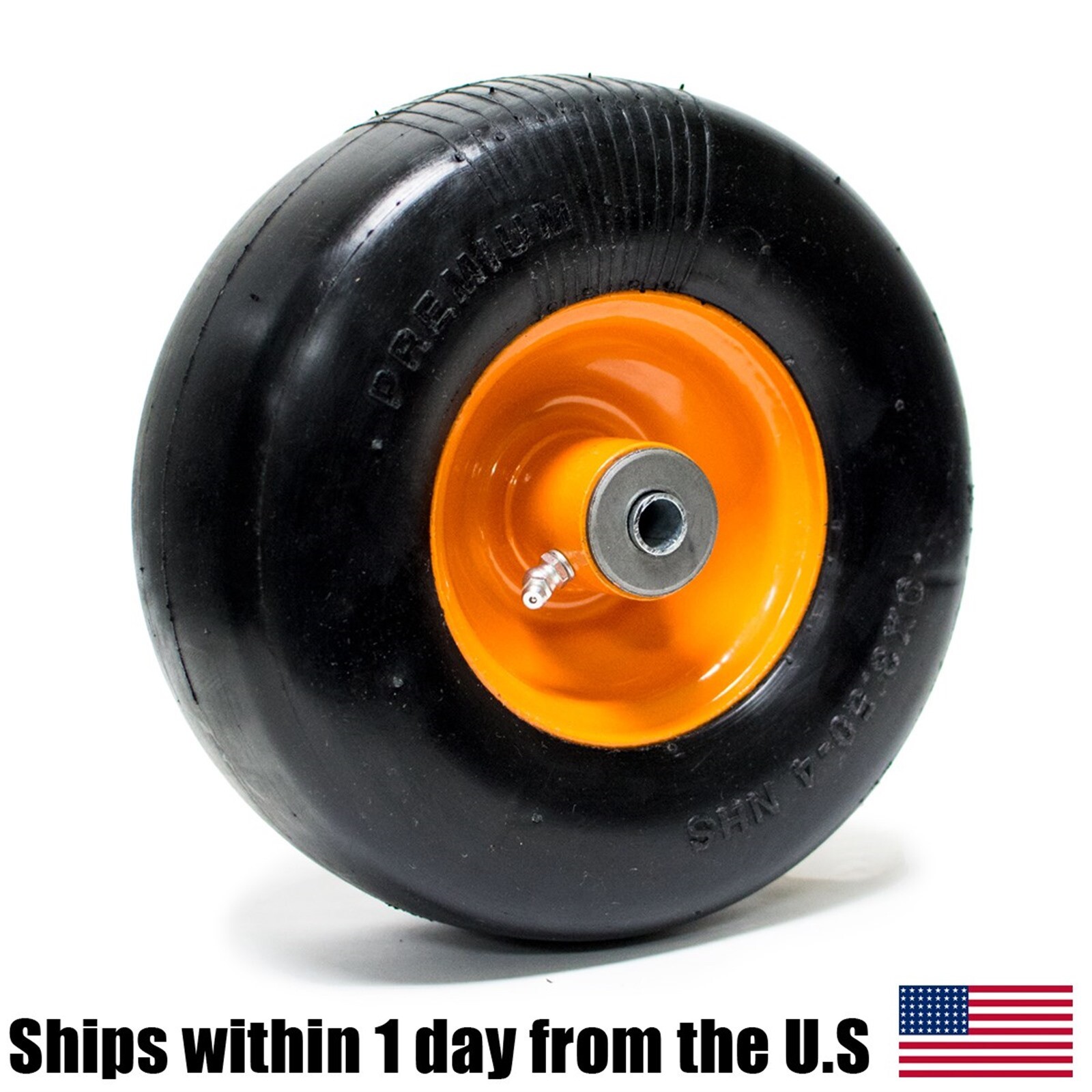 2PK Flat Free Solid Tire for Scag Mowers Front Caster Wheel 9x3.50-4 | eBay