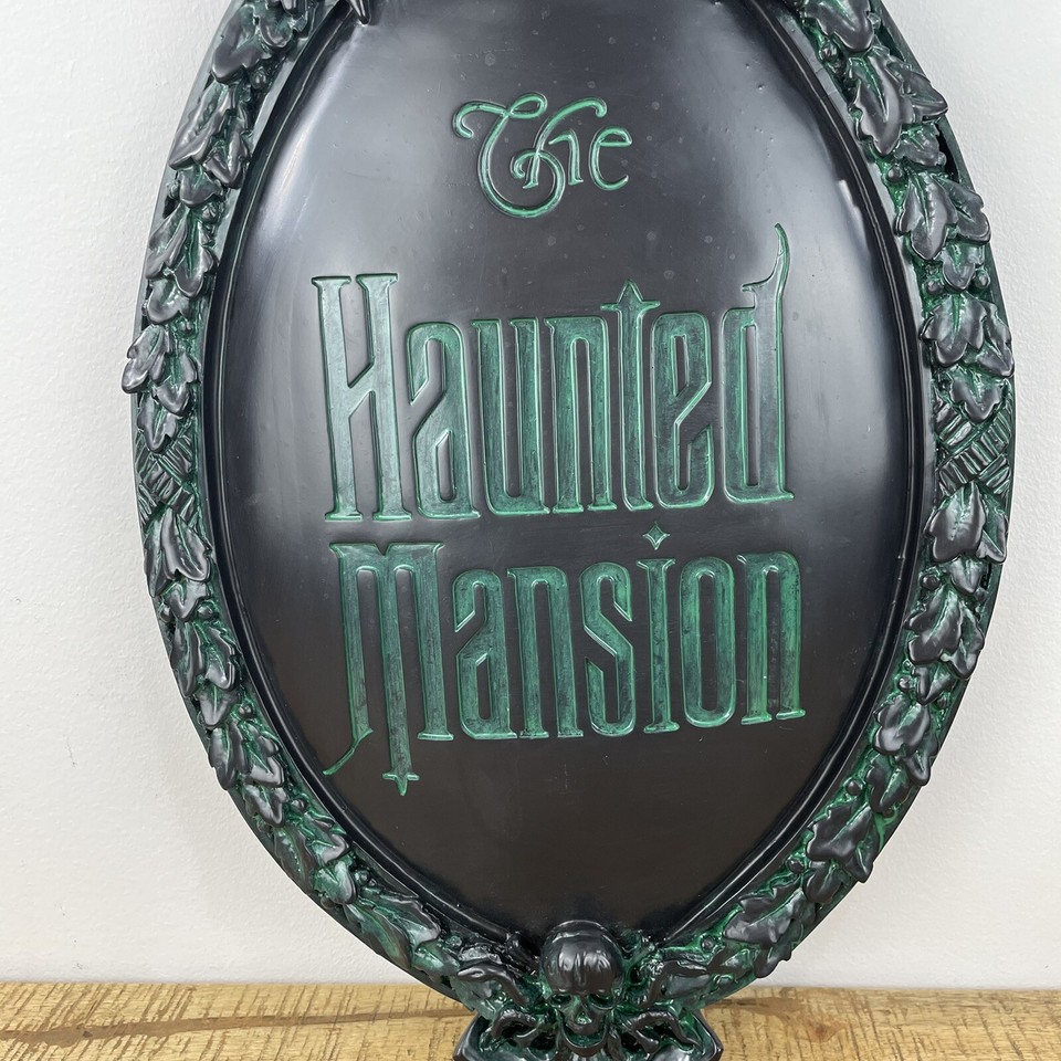 Disney Parks The Haunted Mansion Gate Plaque Sign Full Size Replica New ...