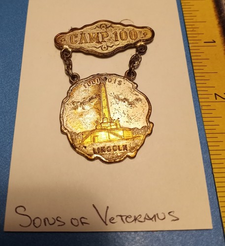 Illinois SV badge Camp No. 100, GAR, SUVCW | eBay