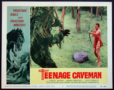 TEENAGE CAVEMAN PREHISTORIC SCIENCE FICTION 1958 BEST LOBBY CARD #3 | eBay
