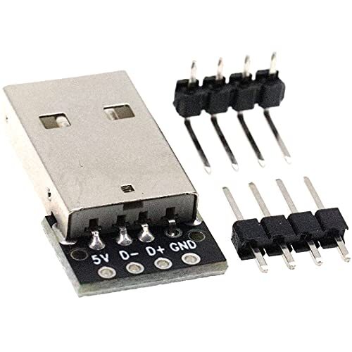 10pcs USB Type A Male Breakout Board Adapter 4 Pin 2.54mm Pitch ...