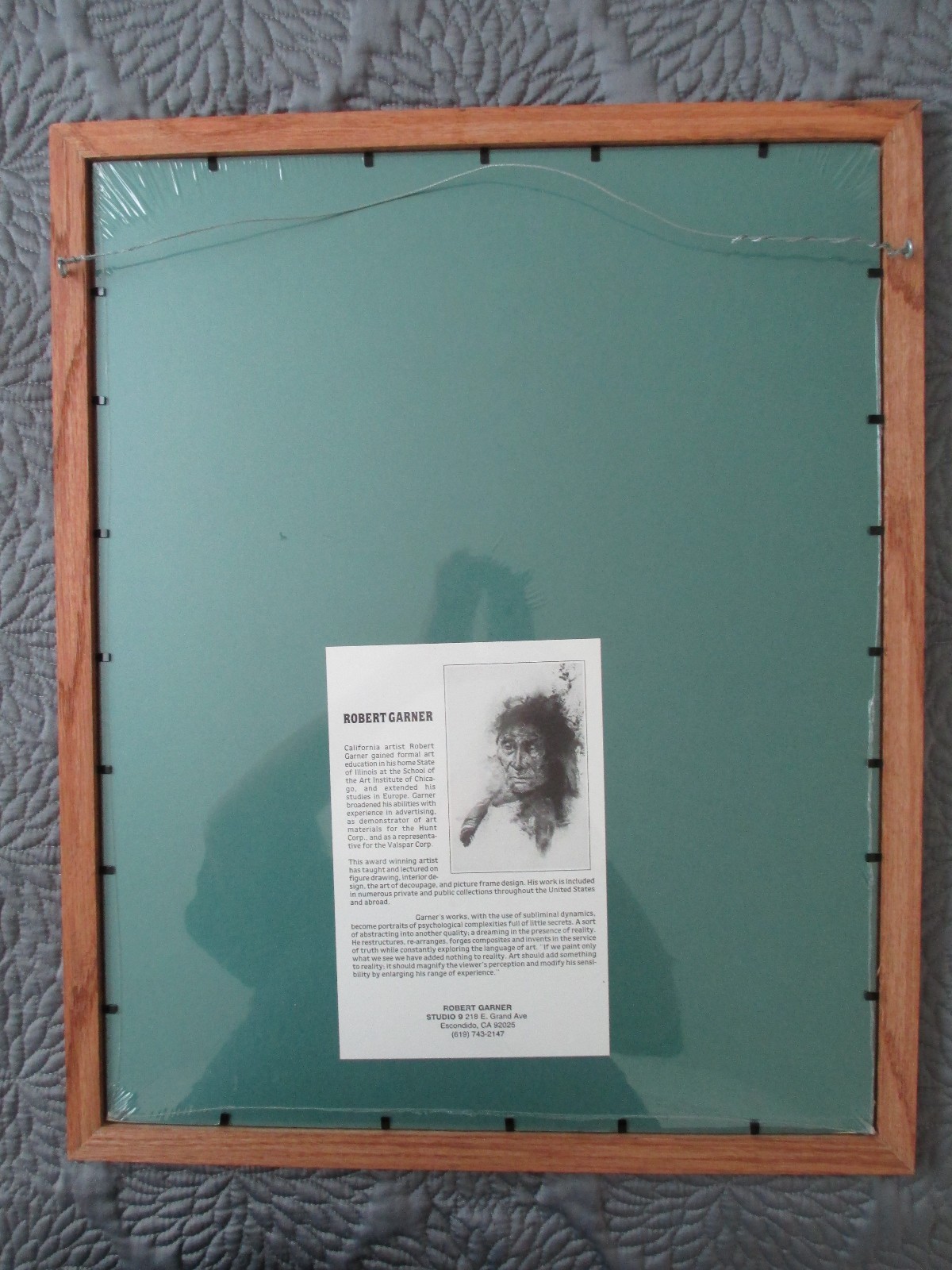 Signed Robert Garner Native American Dream Keeper Portrait 611A | eBay