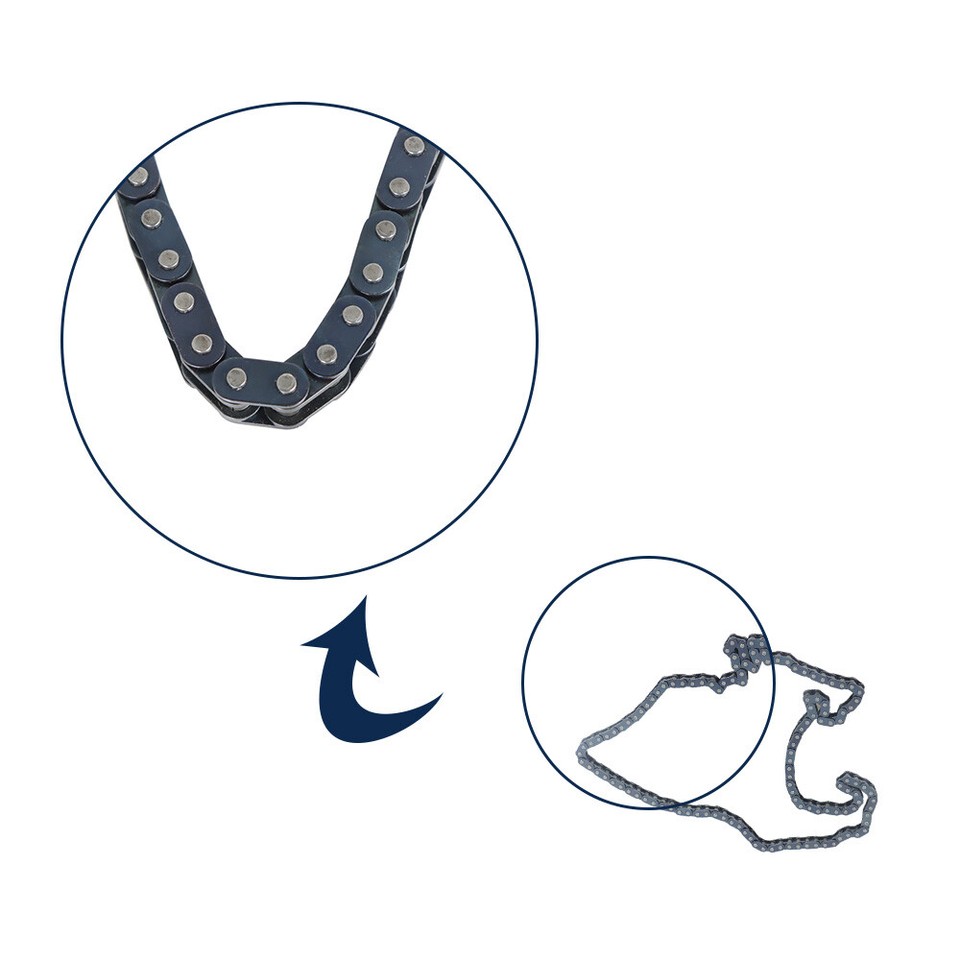 Rear Drive Chain with Chain Sprocket T8F 54T For Mini Bike ATV Quad Go ...