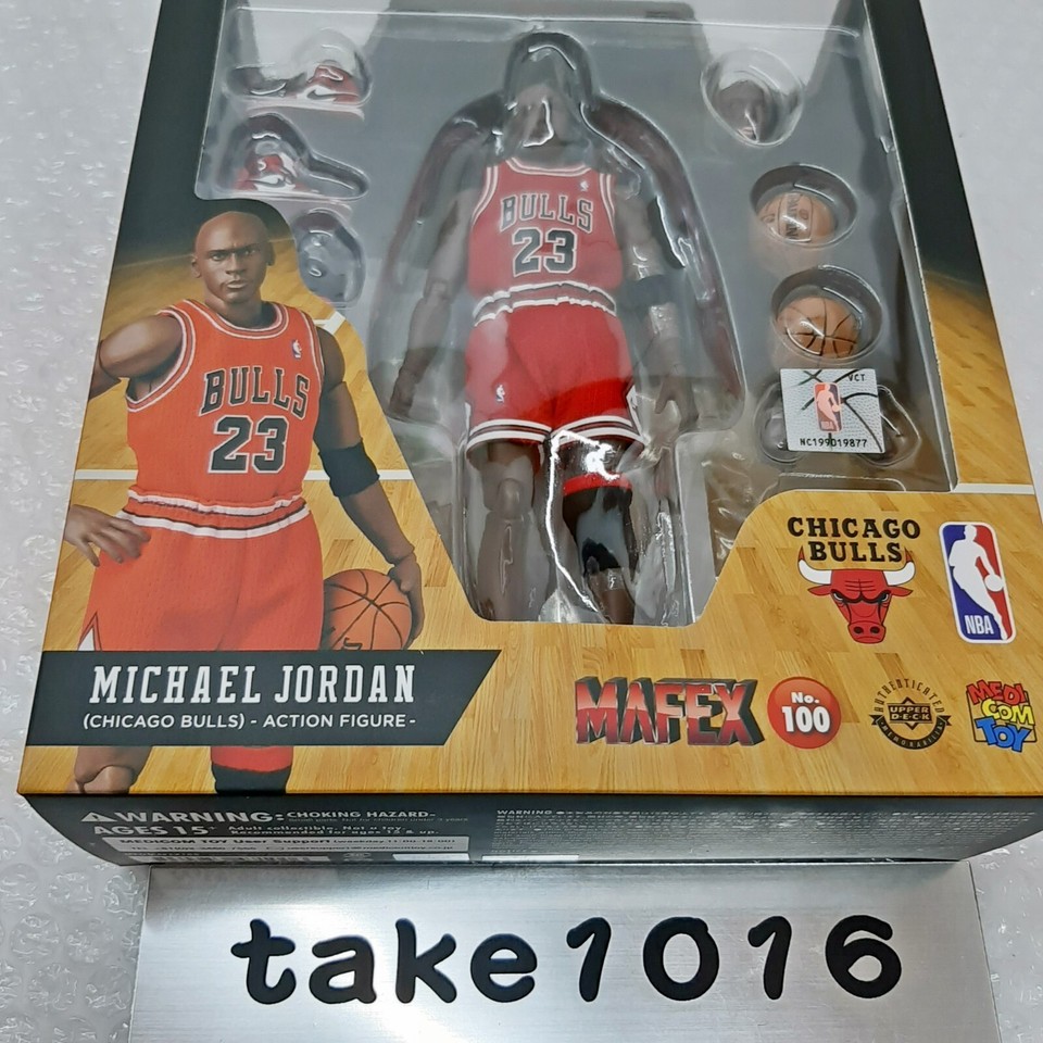 MEDICOM TOY MAFEX No.100 Michael Jordan Chicago Bulls Figure - New ...