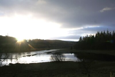Photo 6x4 Sunrise at Lochan Uvie Etteridge The morning sun creeping ...