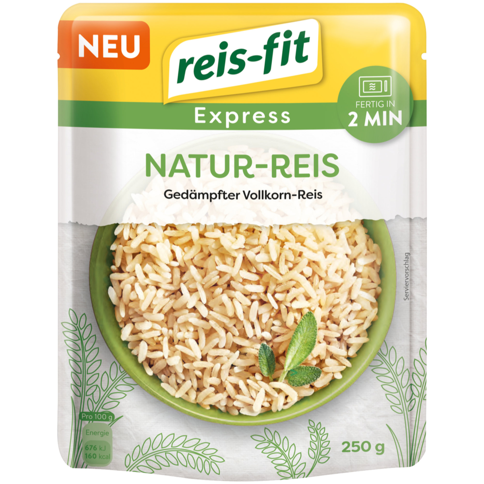Reis-Fit Express Natur Reis 250g Packung | eBay