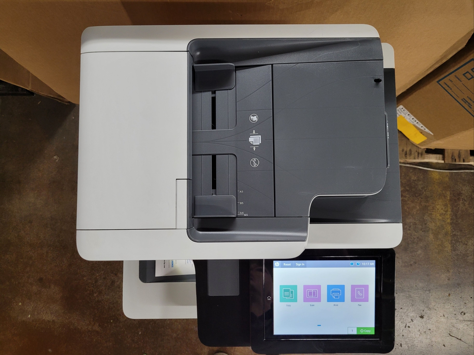 HP COLOR LJ MFP M577C COLOR LASER ALL IN ONE EXPERTLY SERVICED & FULL ...