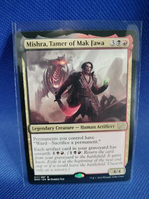 MTG Brothers' War Mishra Tamer Of Mak Fawa Rare 217/287 Magic 2022 | eBay