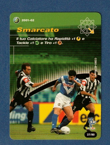 CIRO FERRARA Antonio Conte DARIO HUBNER 2001-02 Football Champions Game ...