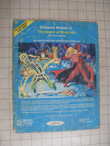 SECRET OF BONE HILL L1 D&D Dungeons & Dragons tsr | eBay