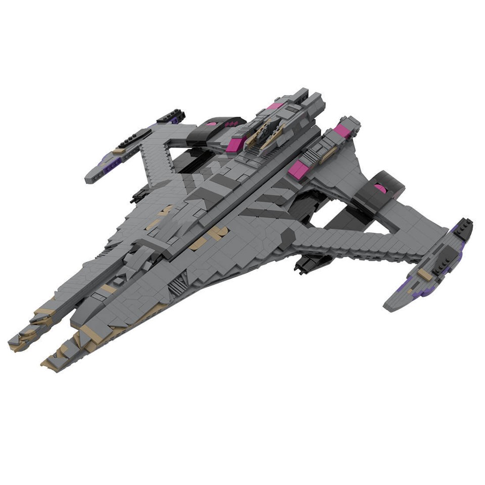 Jem’Hadar Battleship Model 1725 Bricks MOC-116453 Building Blocks Toys ...
