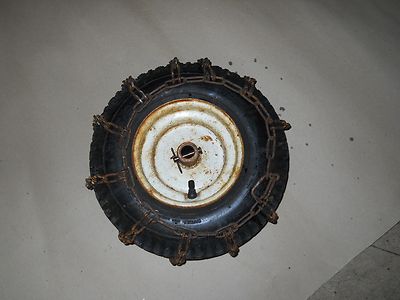Used Snapper Snowblower Wheel /Tire / Rim Assy 7019778 with Chains ...