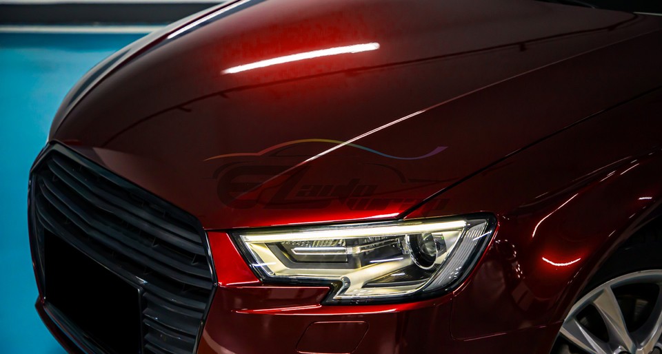 ESSMO PET Liquid Metallic Dragon Blood Red Car Vinyl Wrap Decal Like ...