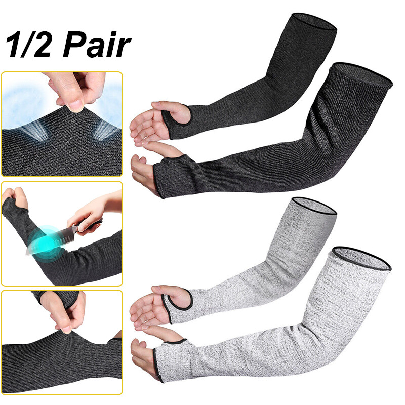 1~5 Pairs Cut Resistant Sleeves Bite-Proof Arm Protectors Arm ...