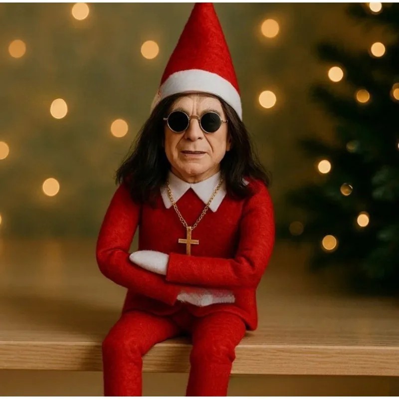 Ozzy Christmas Elf Doll – Rock Legend Tree & Shelf Decor Plush Ornament ...