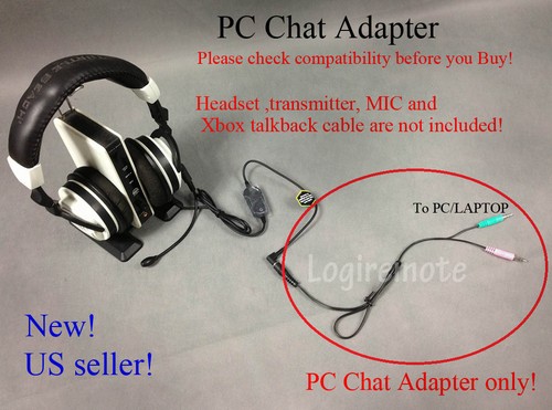 Xbox to PC Chat Adapter/Converter fr Turtle Beach X42 X41 X32 X31 PX5 ...