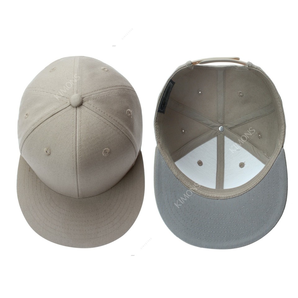 Premium Snapback Hat Flat Bill Baseball Cap Trucker Solid Blank ...
