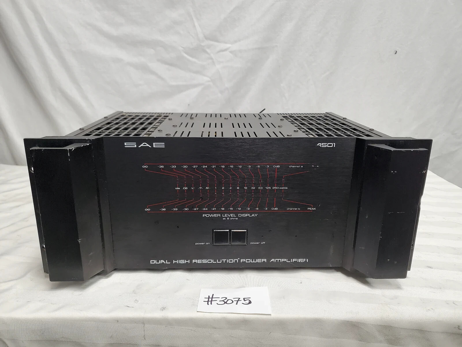SAE MODEL A501 POWER AMPLIFIER #3075 GOOD USED VINTAGE, WORKING ...