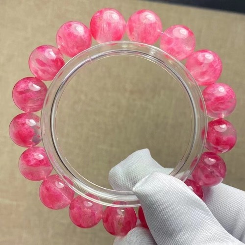 12mm Natural ice Rose Rhodonite Argentina Women Bracelet | eBay